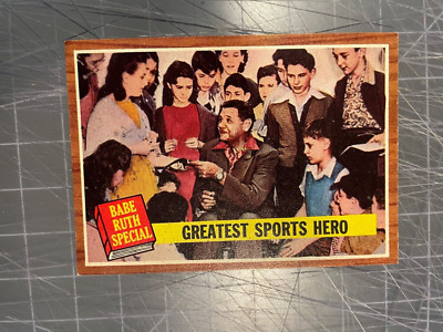 1962 TOPPS #143 BABE RUTH SPECIAL GREATEST SPORTS HEROES BASEBALL CARD ...