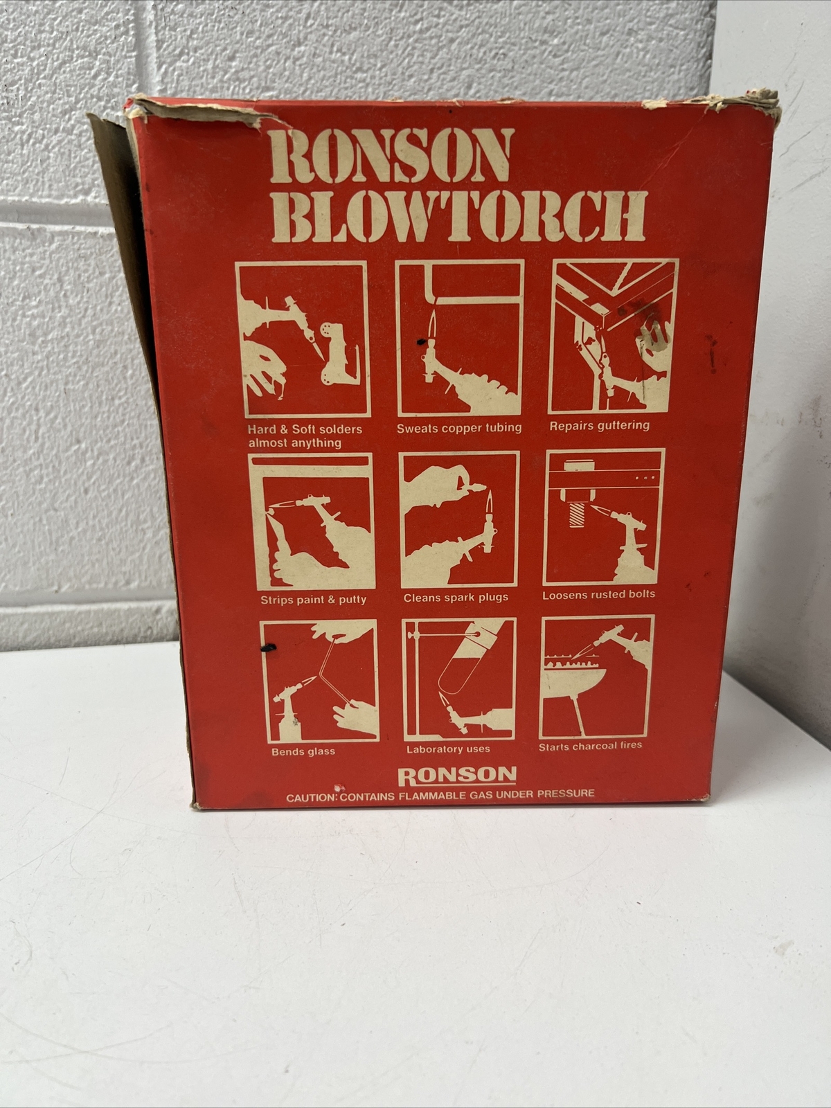 VINTAGE BOX RONSON BLOWTORCH TOOL TOOLS GARAGE SHED MANCAVE | eBay