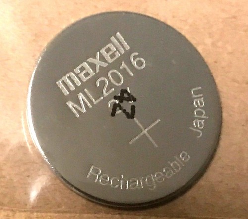 Brand New Maxell ML2016 Rechargeable 2016 3V CMOS Backup Battery, Made ...