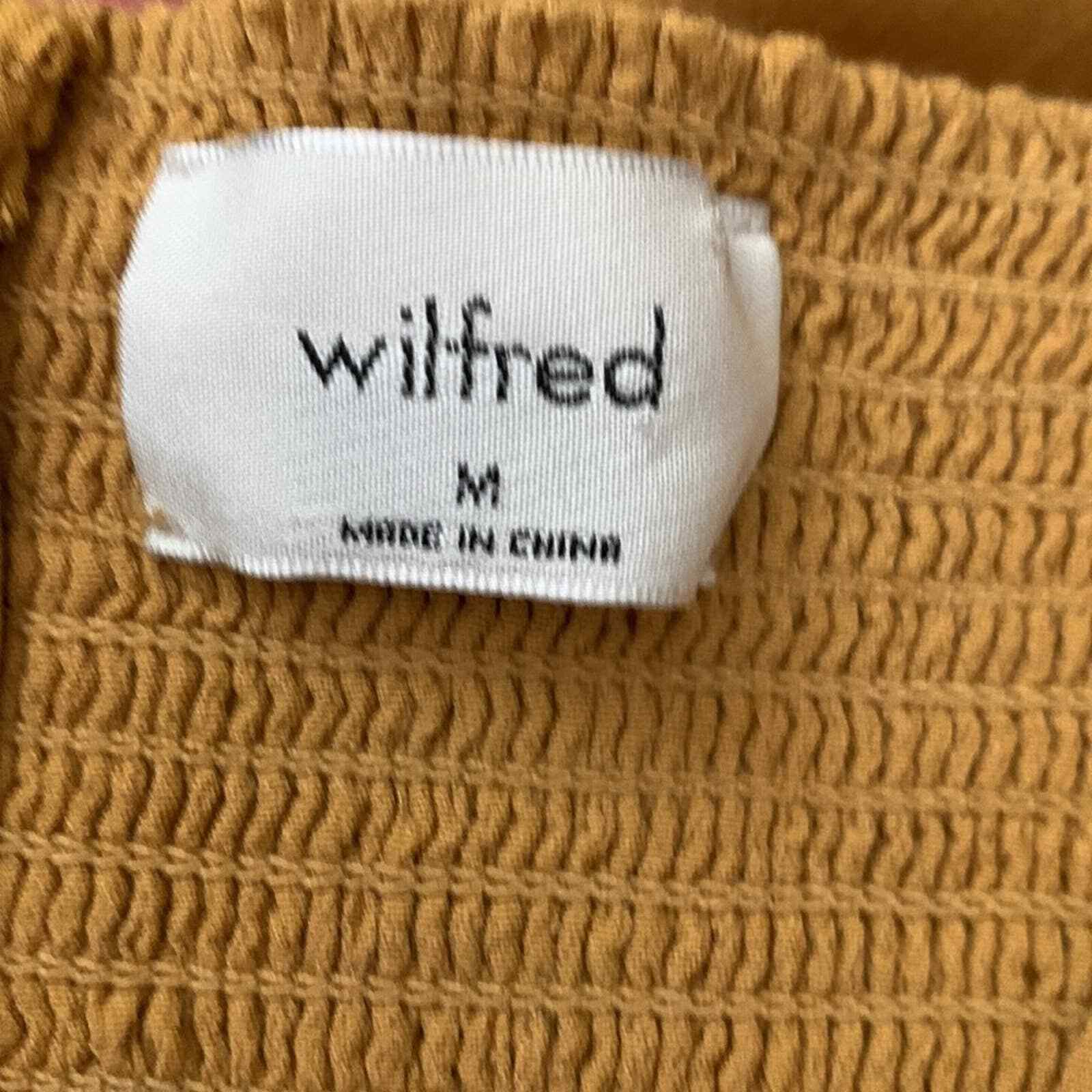 Wilfred Aritzia Cairo Gold Cammy Shoulder Tie Mini Dr… - Gem