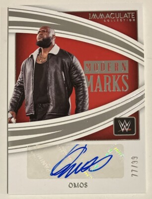 2022 Panini Immaculate WWE OMOS Modern Marks Auto Autograph /99 Card # ...