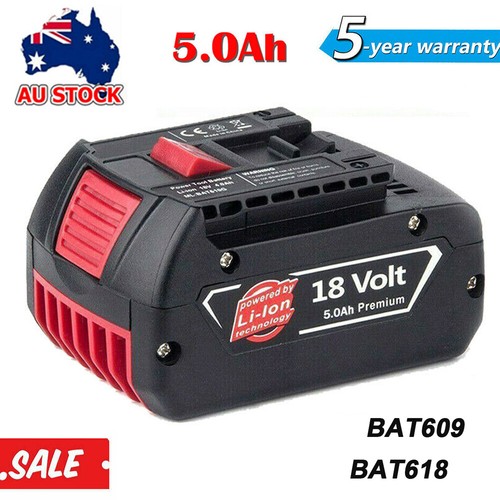 18V 5000mAh Lithium Battery For Bosch GSA GSR GBA BAT609 BAT610 BAT618 ...