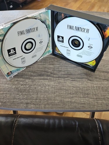 Final Fantasy VII (PlayStation 1, 1997) Black Label PS1 3 Discs See ...