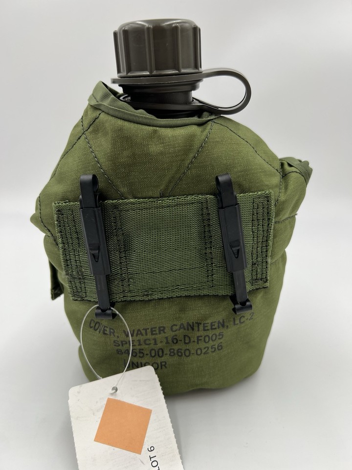 GENUINE USGI MILITARY SURPLUS 1 QUART WATER CANTEEN AND COVER ARMY USMC ...