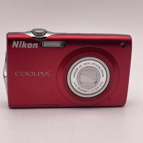 Nikon Coolpix S205 14.0MP Digital Camera – Red – Screen Blurry – For ...