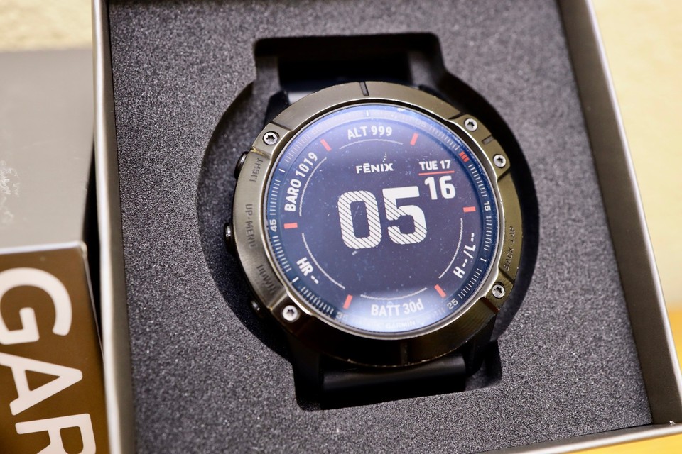 Garmin Fenix 6X Pro Multisport GPS Watch Black Case/Band (Charger ...