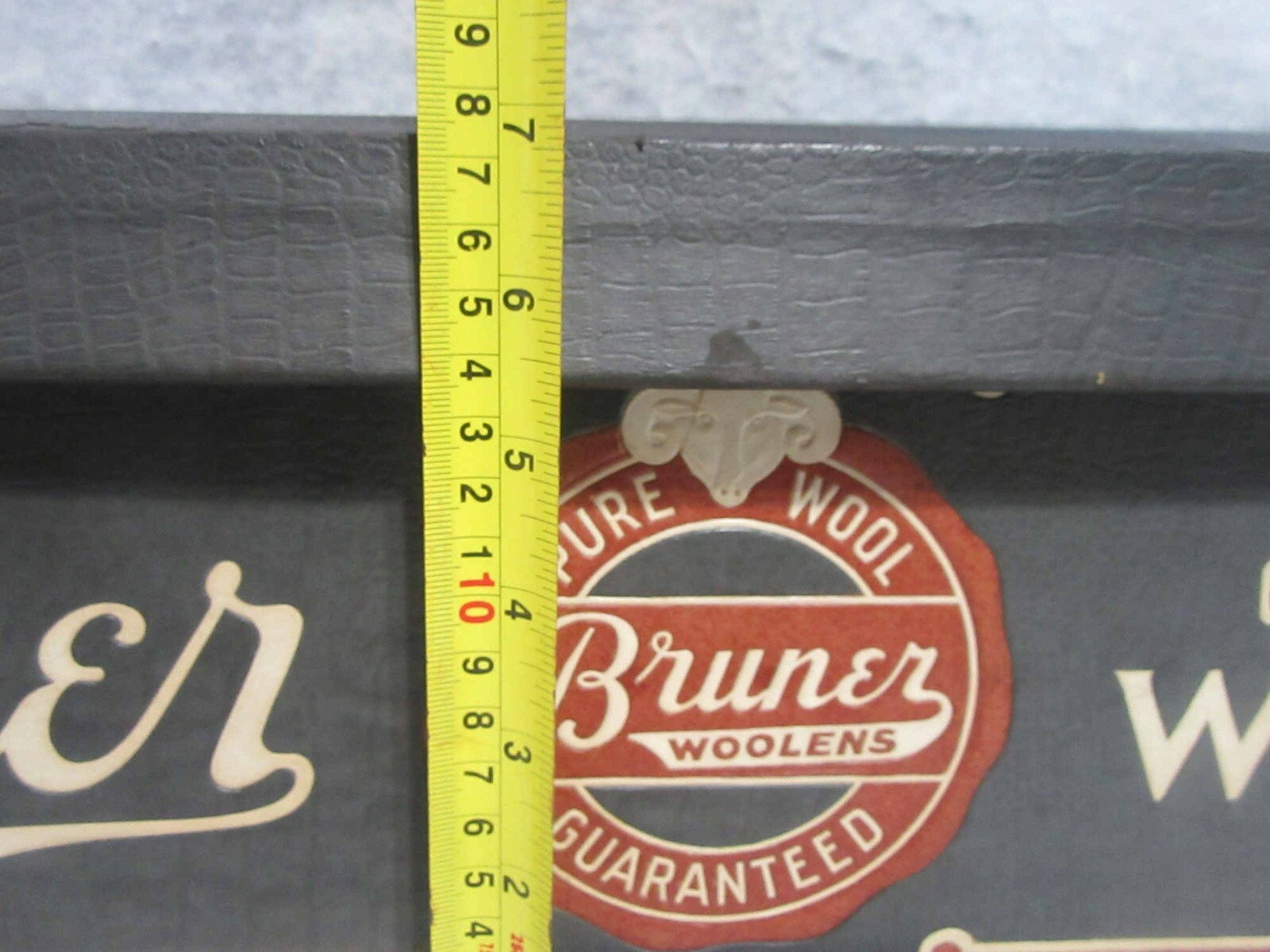 Vintage Bruner Woolens Country Store Display Salesman Sample Wool ...
