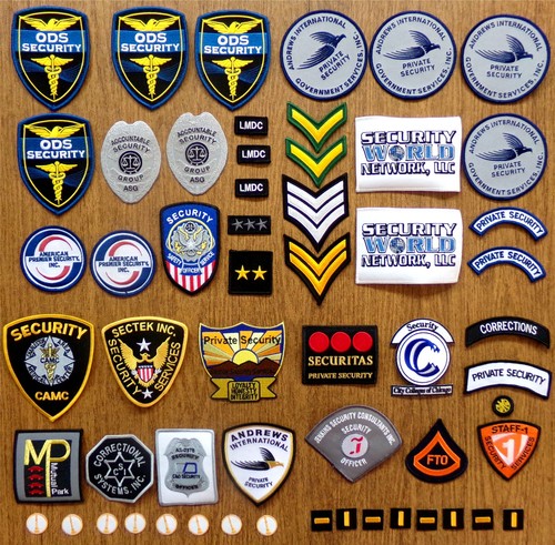 SECURITY & CORRECTIONS PATCH LOT: 50+ Piece Mixed Law Enforcement ...