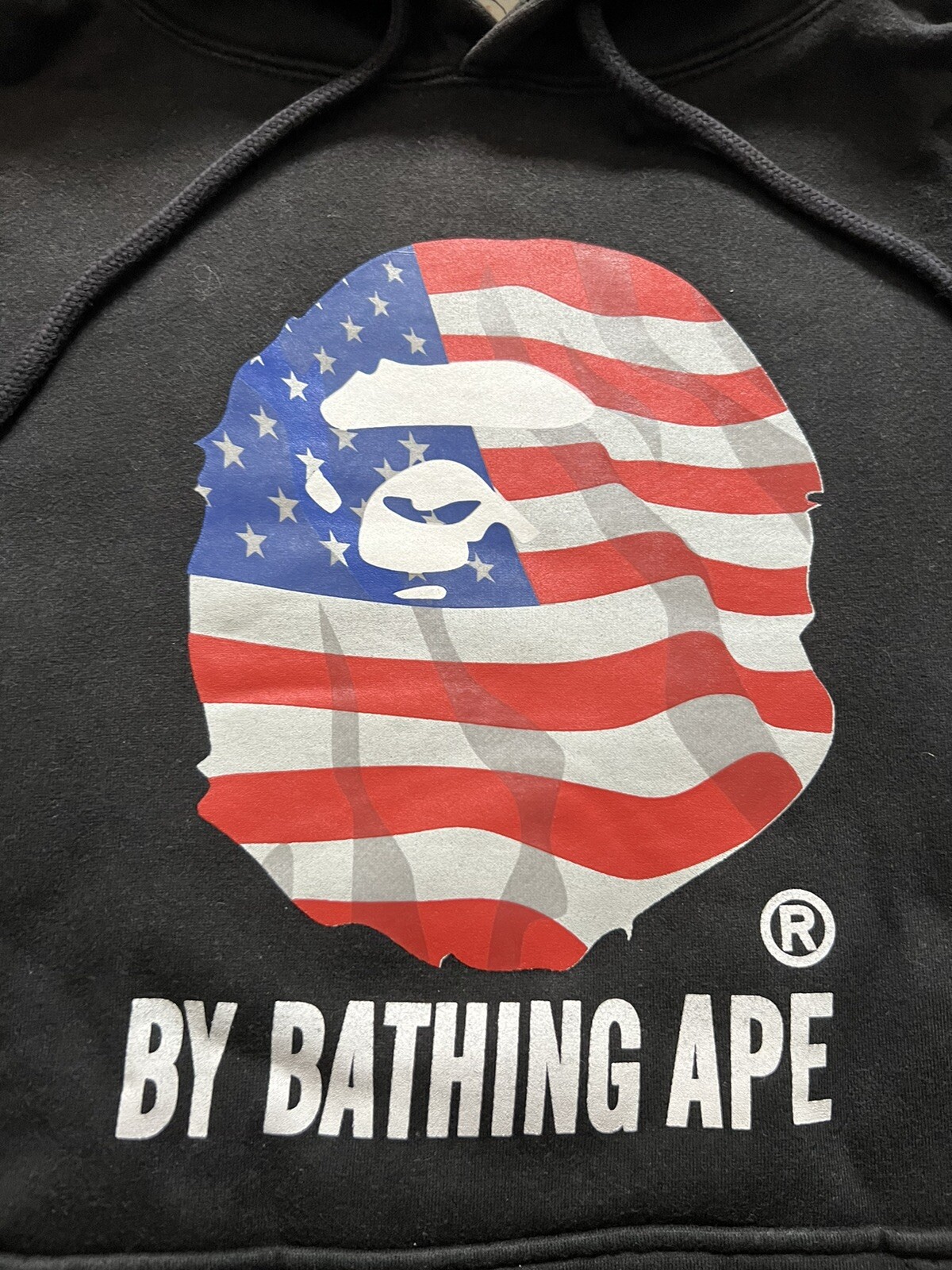 100% Authentic Rare 2000’s A Bathing Ape USA Flag Bap… - Gem