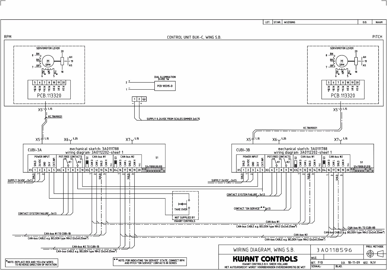 Kwant Controls BUK-C DH , Propulsion Control Unit , Starboard/Port Wing ...