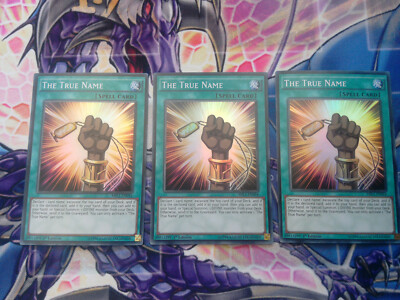 YUGIOH THE TRUE NAME SUPER RARE MIL1-EN016 1st EDITION NEAR MINT x3 ...