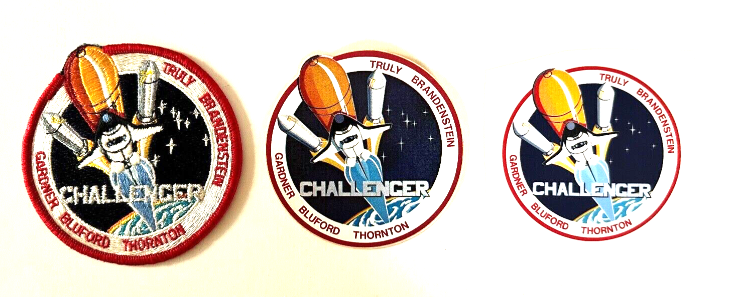 NASA.. Challenger STS 8 Mission..1 -Patch + 1 -Sticker + 1 Iron On Transfer #008 | eBay