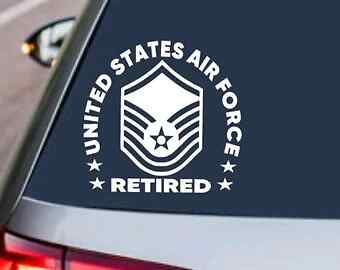 AIR FORCE - MASTER SERGEANT DECAL - USAF Military Sticker - Car Truck ...
