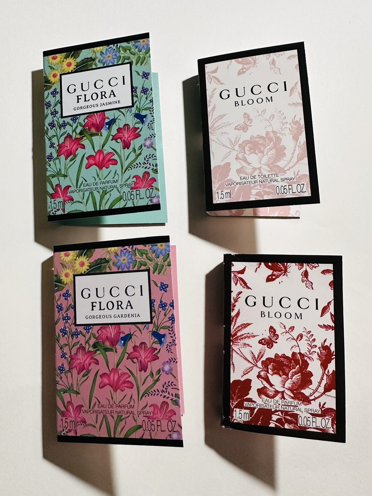 Gucci Perfume Women Collection 4pcs Samples Set 🎁 Gucci Bloom & Gucci ...