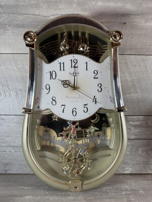 Small World Rhythm Musical Wall Clock 4MH774 Hourly Sound Lights Music ...