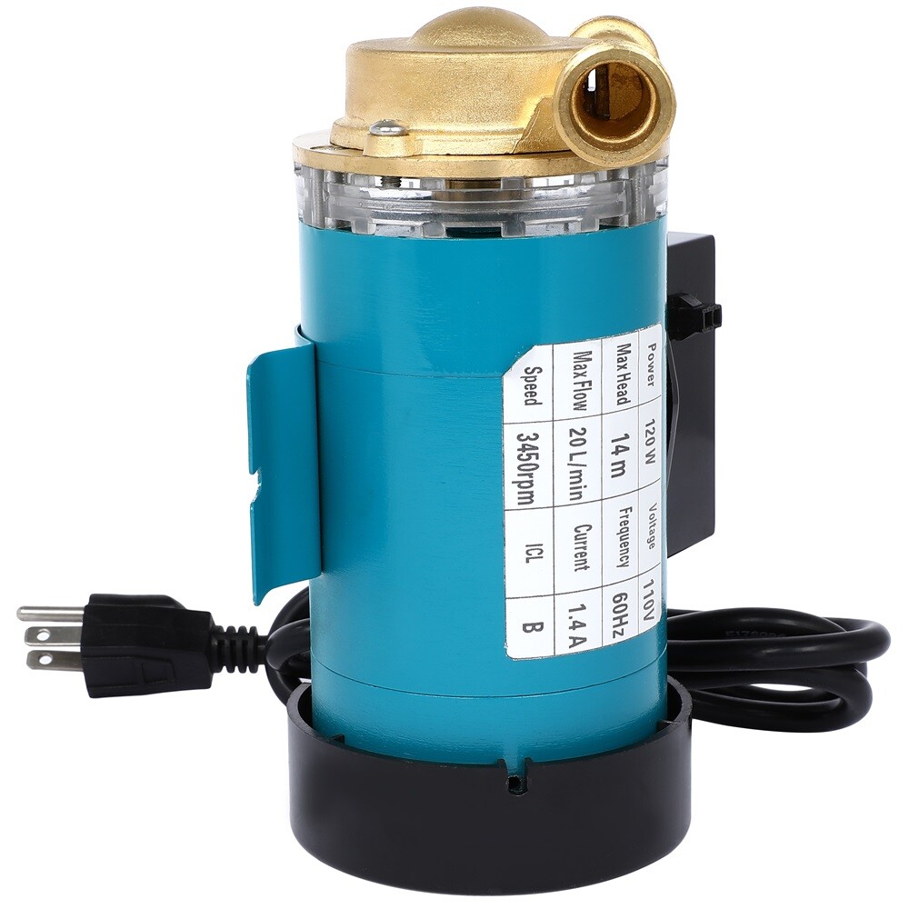 120W 110V Home Water Pressure Booster Pump W/Flow Switch Automatic ...