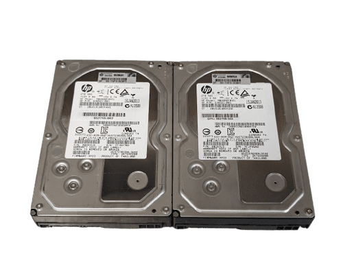 LOT OF 2 HP 2TB 638521-001 SAS 6gb/s MB2000FBUCL 3.5" Server Hard disk ...