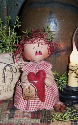 Primitive Patti's Ratties Valentine Annie Stumpy Doll Ornie Paper ...