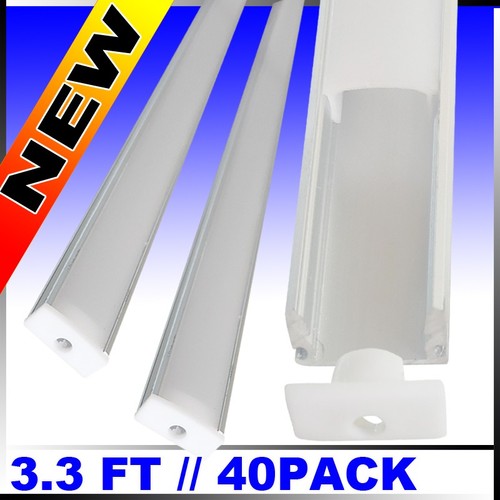 40/pieces 3.3 feet wall mounted LED channel aluminum profile for LED ...
