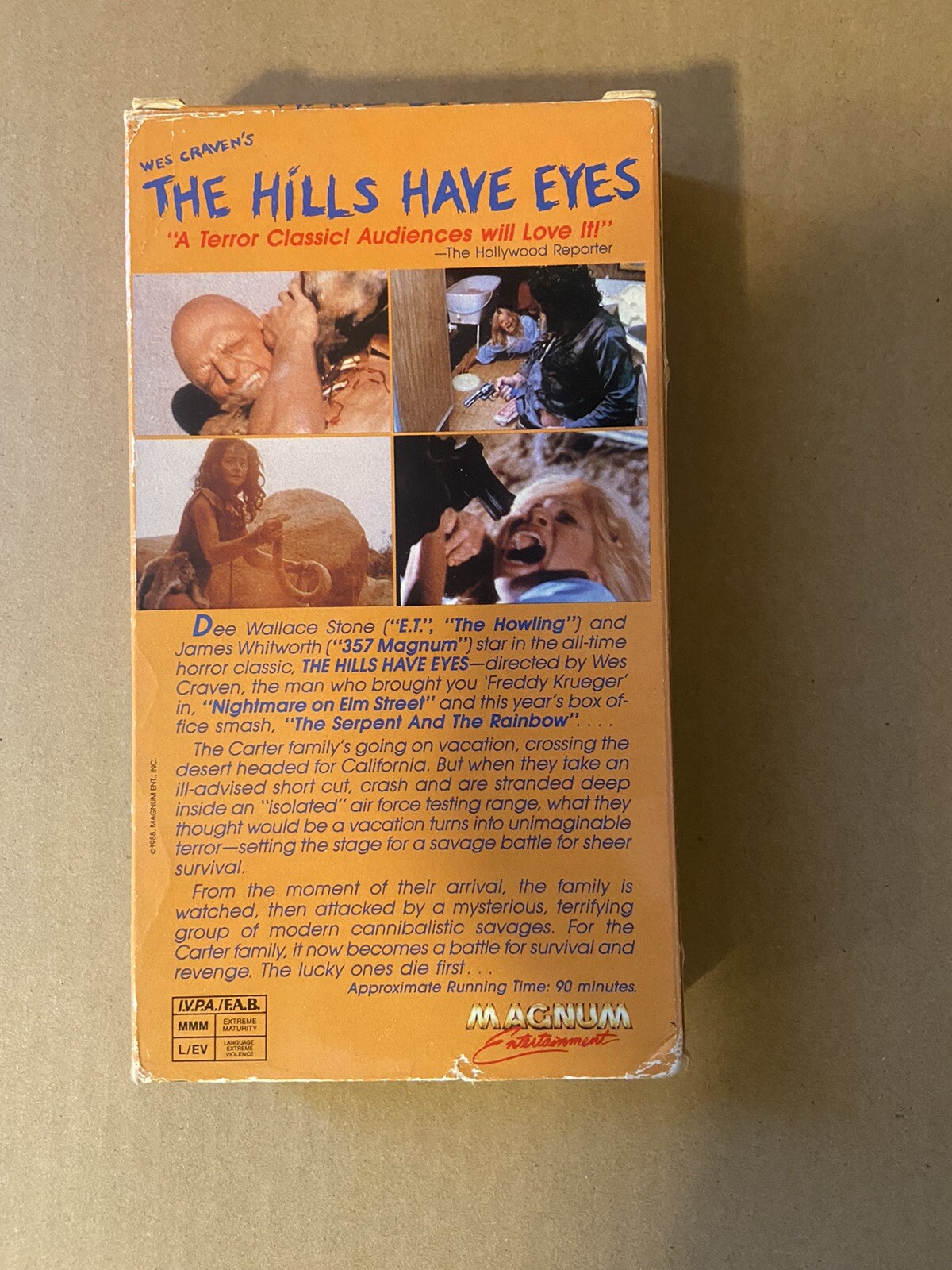 The Hills Have Eyes (VHS, 1988) Treasure Horror Collectible Movie ...