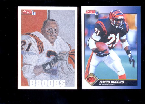 1991 Score JAMES BROOKS Cincinnati Bengals Card + Team MVP Card | eBay