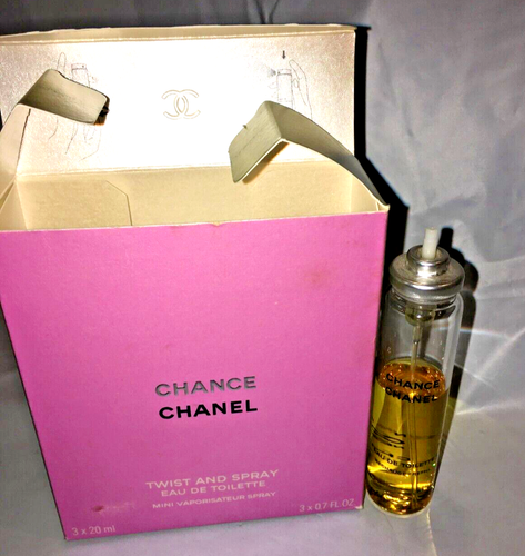 WOMENS CHANEL CHANCE Twist & Spray EDT 1 X 20 ml NO ATOMIZER PURSE ...