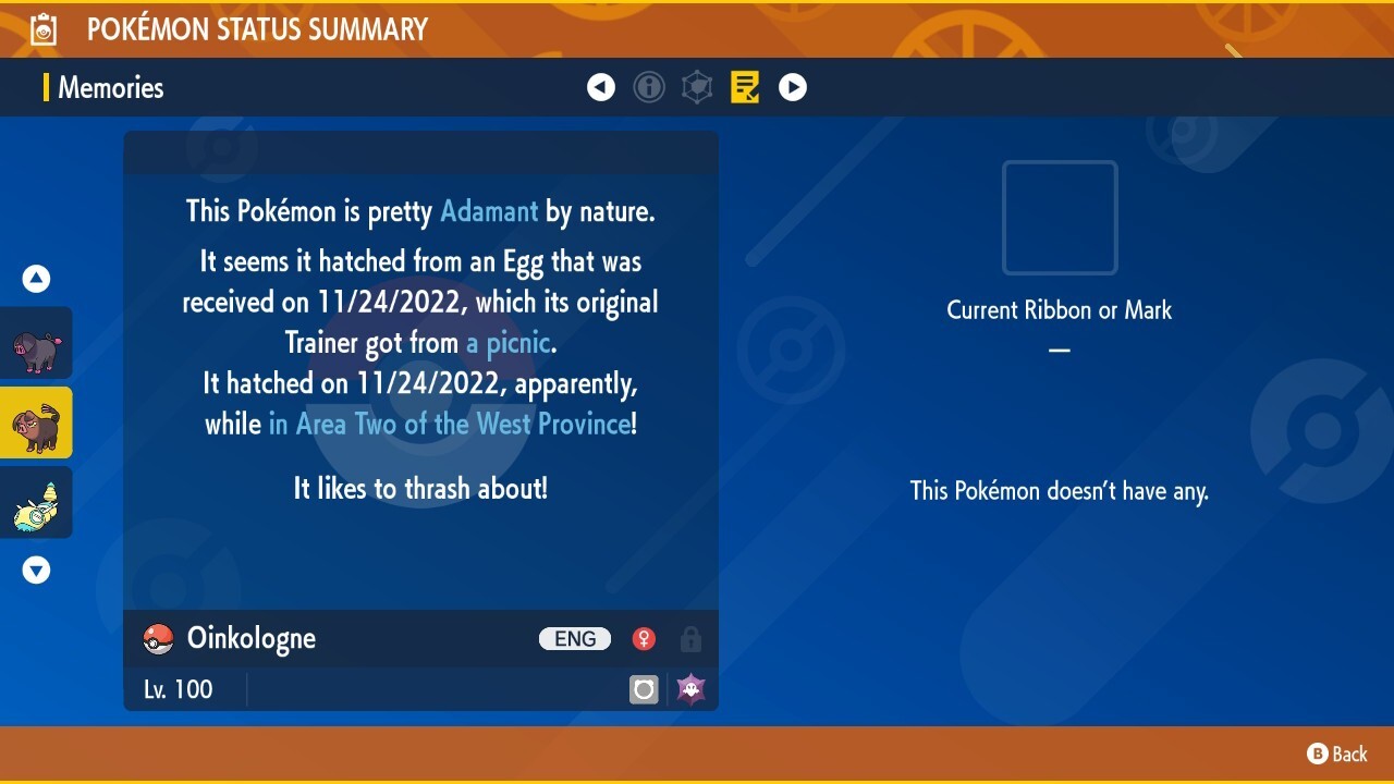 Shiny Female Oinkologne 6IVs Tera Type: Ghost Pokémon Scarlet and ...