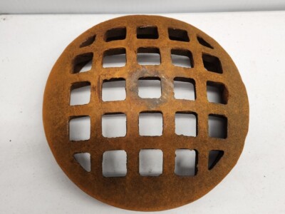 12" Pipe Catch Basin Cast Iron Atrium Beehive Grate | eBay