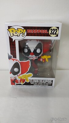 Funko Pop Deadpool Clown Deadpool Vinyl Bobble Head #322 | eBay