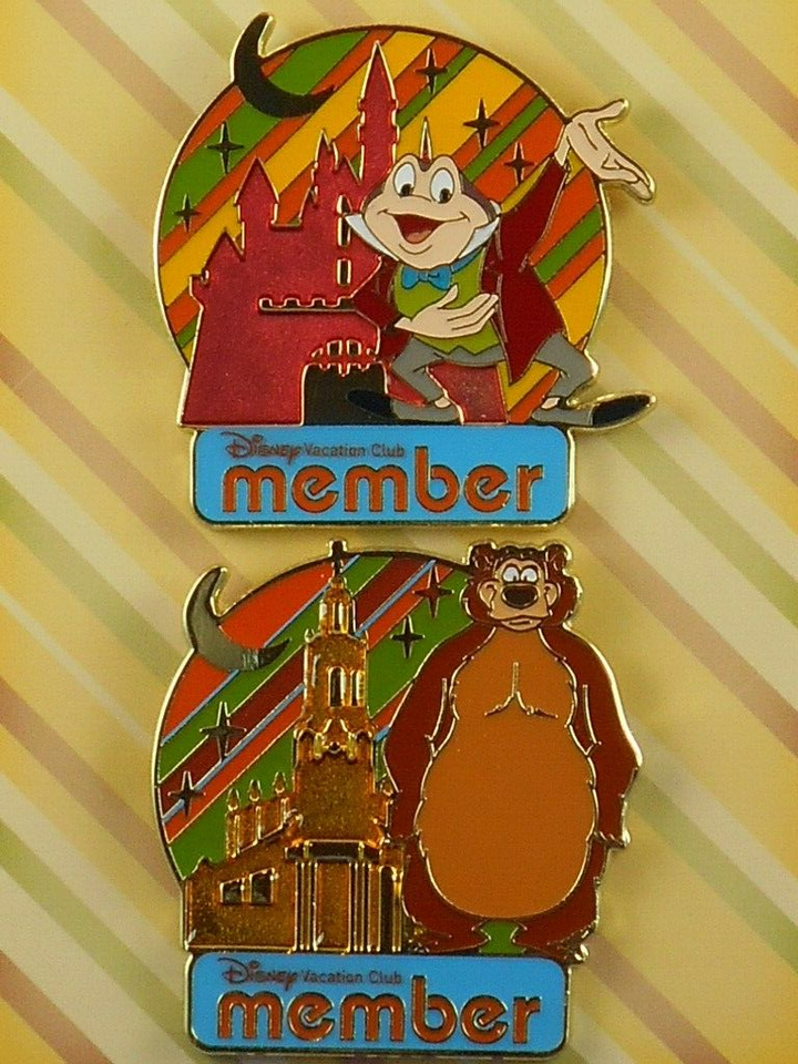 Disney Vacation Club DVC MEMBER MR. TOAD HUMPHREY BEAR 2 LR Trading Pin ...