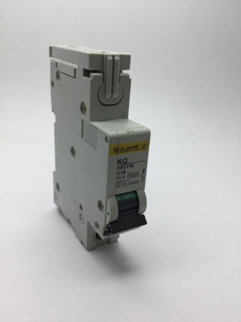 Square D KQ MCB 16 Amp Type C Single Pole 16a Circuit Breaker C16 for ...