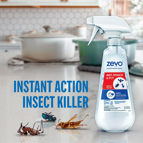 8-Pack Zevo 12 Ounce Multi-Insect Spray Insect Killer Ant Roach Fly Pet ...