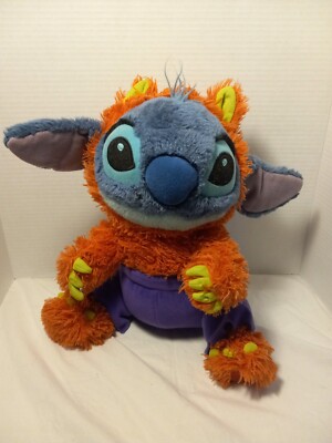 12" Stitch Disney Store Orange Werewolf Lilo & Stitch Plush Toy Stuffed ...