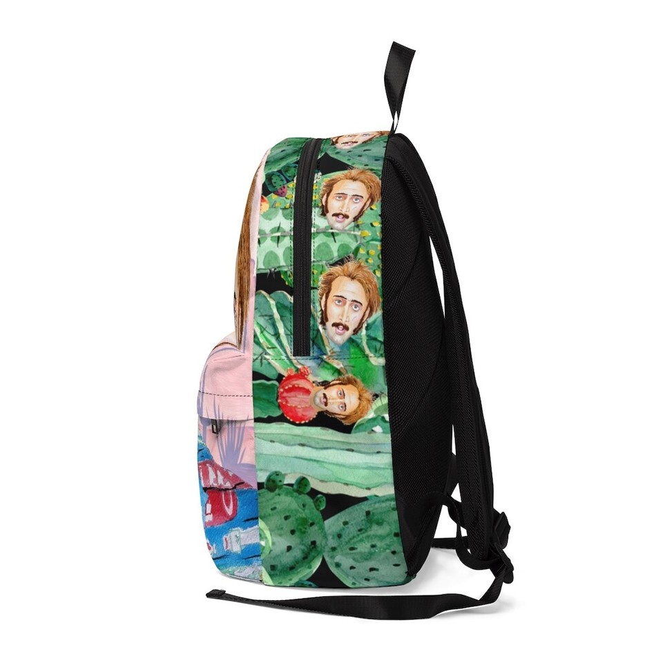 Nicolas Cage "Raising Arizona" Indie Art Backpack - 1980s Nic Cage ...