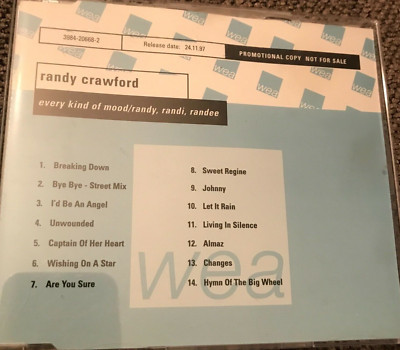 Randy Crawford Every kind of mood Promo CD M/NM | eBay