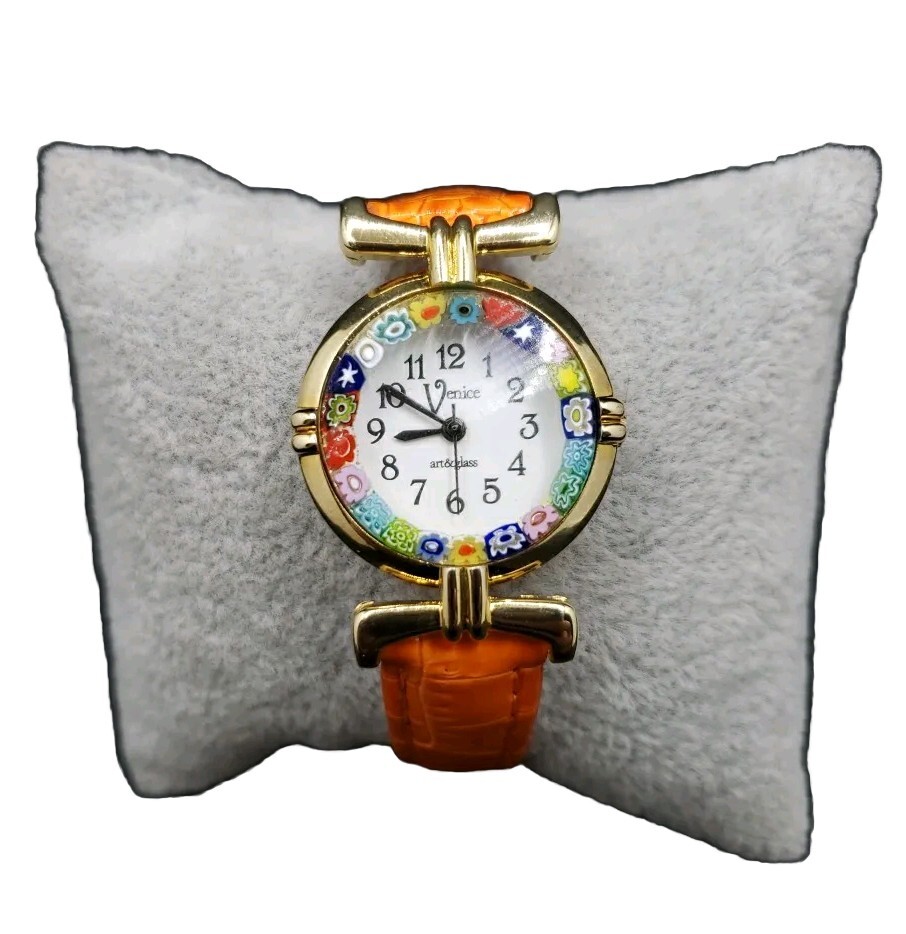 Venice Glass Watches Women's Venice Art & Glass Millefiori Wrist