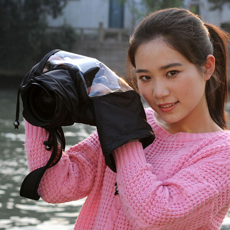 Black Camera Rain Cover Rainproof Dust Protector For Canon Nikon. AW | eBay
