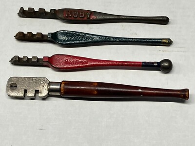 4 Hand Glass Cutters: Goodell Tool Co., Red Devil, Fletcher, Ruby USA ...