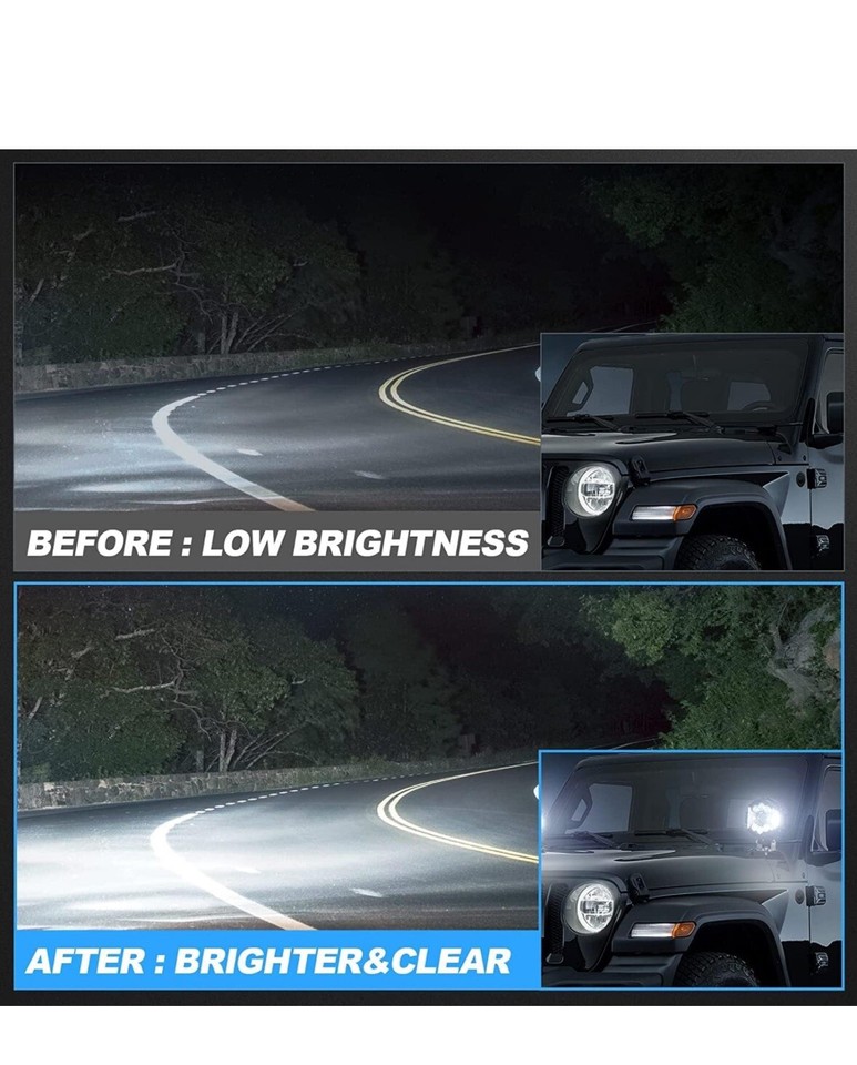 2x 5Inch Side Shooter Spot LED Laser Lights Bar for Truck Off Road Jeep ...