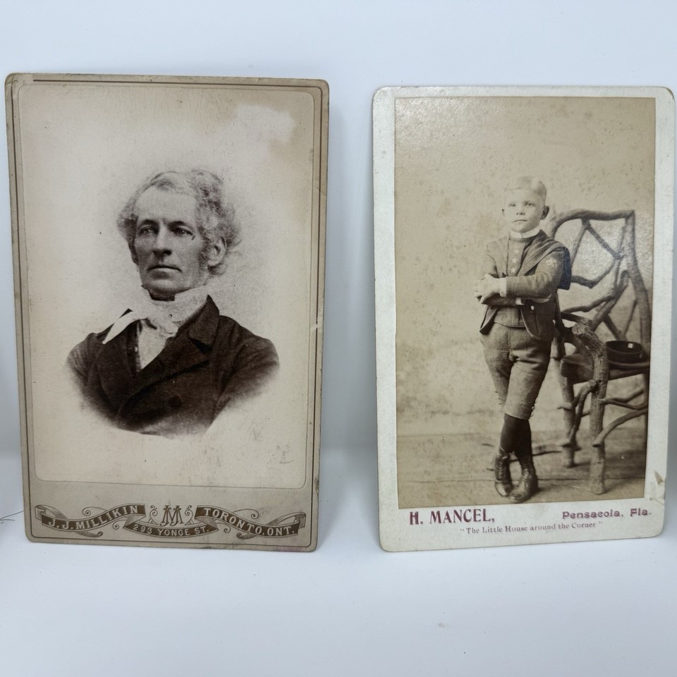 Antique CDV Photo Lot of 5 Men / Children - Portrait Photography | eBay