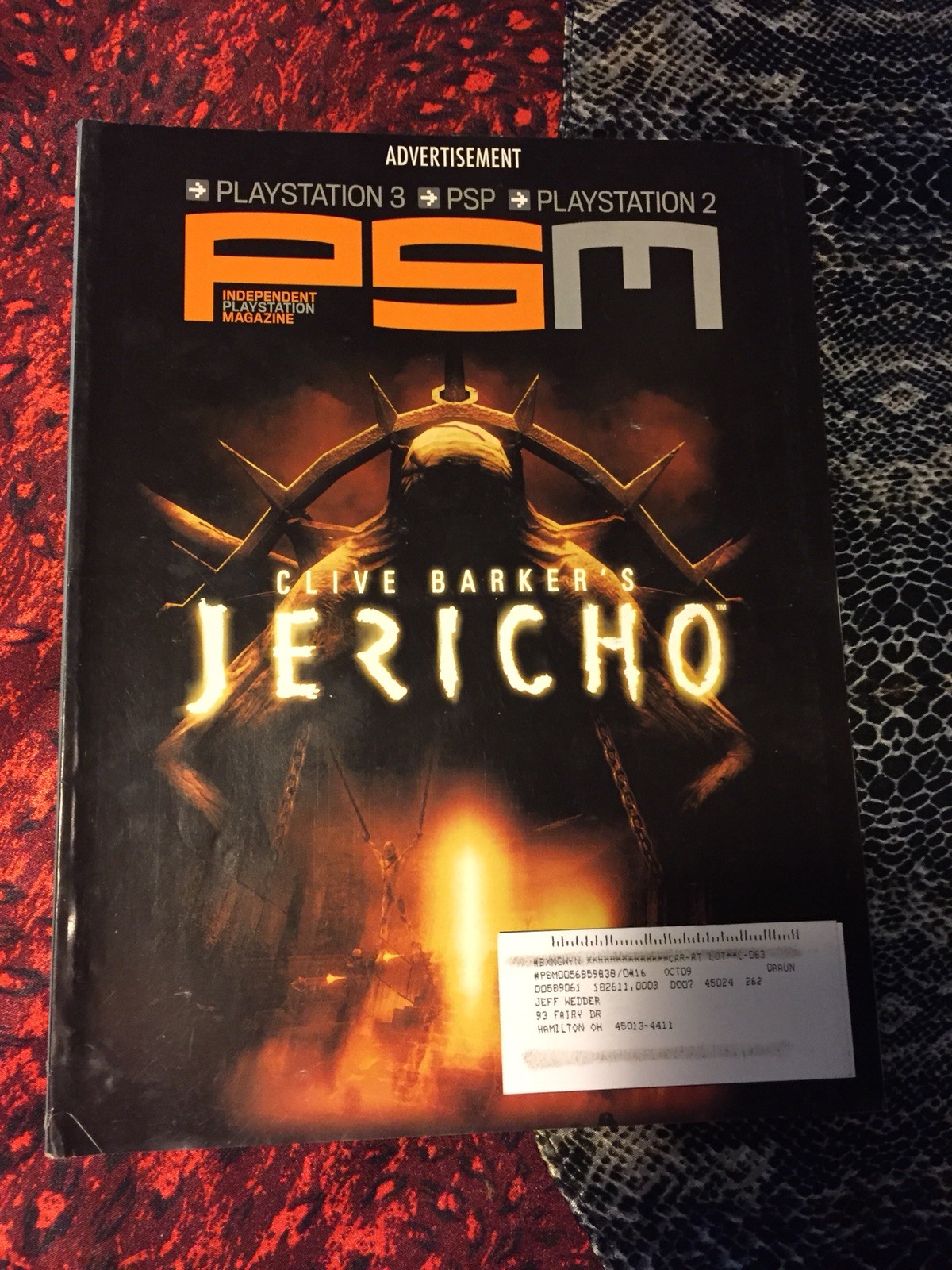 PSM Magazine (Clive Barker’s Jericho Cover) Playstation Magazine | eBay
