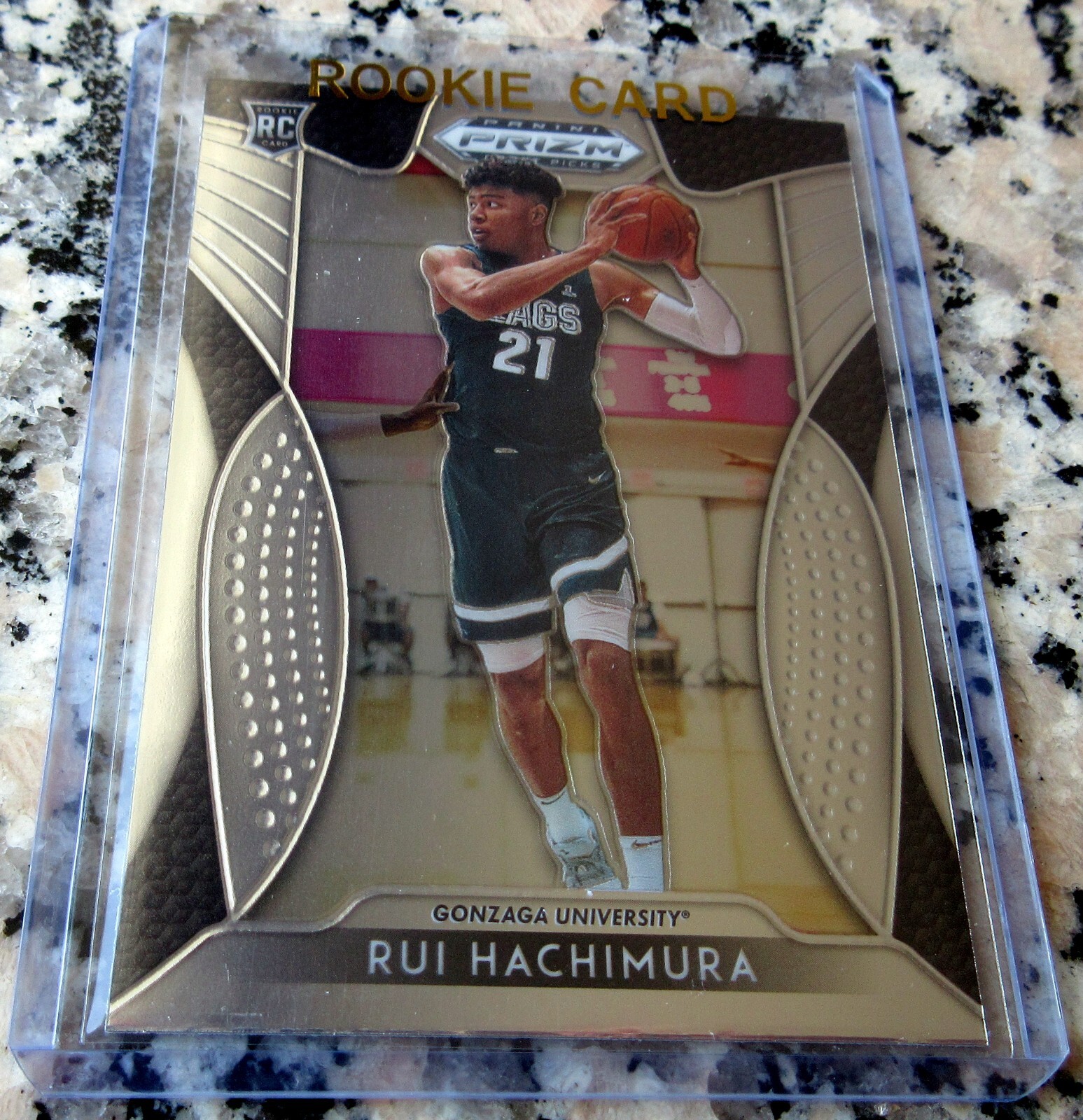 RUI HACHIMURA 2019 Prizm Chrome #1 Draft Pick Rookie Card RC Logo Japan ...