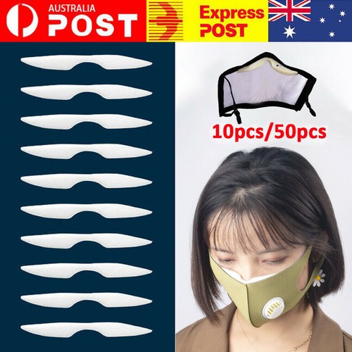 50x Face Mask Self-adhesive Sponge Nose Bridge Pads Glasses Strip Clip ...
