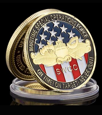 US Navy Maritime Special Operations Force SWCC NAVSOC CHALLENGE COIN ...