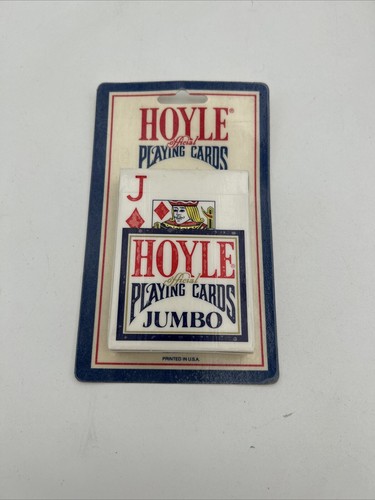 Vintage Hoyle Jumbo Poker Playing Cards Nevada Finish Blue - New Sealed ...