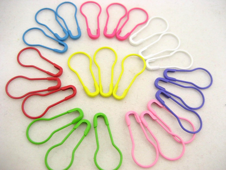 assorted Calabash Shape Safety Pin Pear Gourd Shape Coilless tag ...