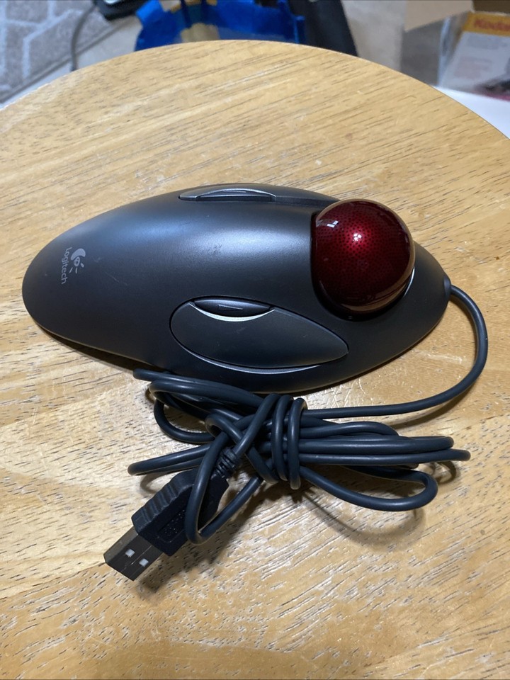 Logitech Ambidextrous Trackman Marble USB T-BC21 Mouse Trackball | eBay