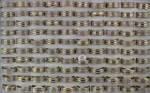 32pcs Wholesale Bulk Lots Fashion Filled Rhinestone Stainless Steel ...