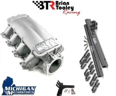 BTR Equalizer Intake Manifold + Fuel Rail Cathedral Port LS1 LS2 4.8 5. ...