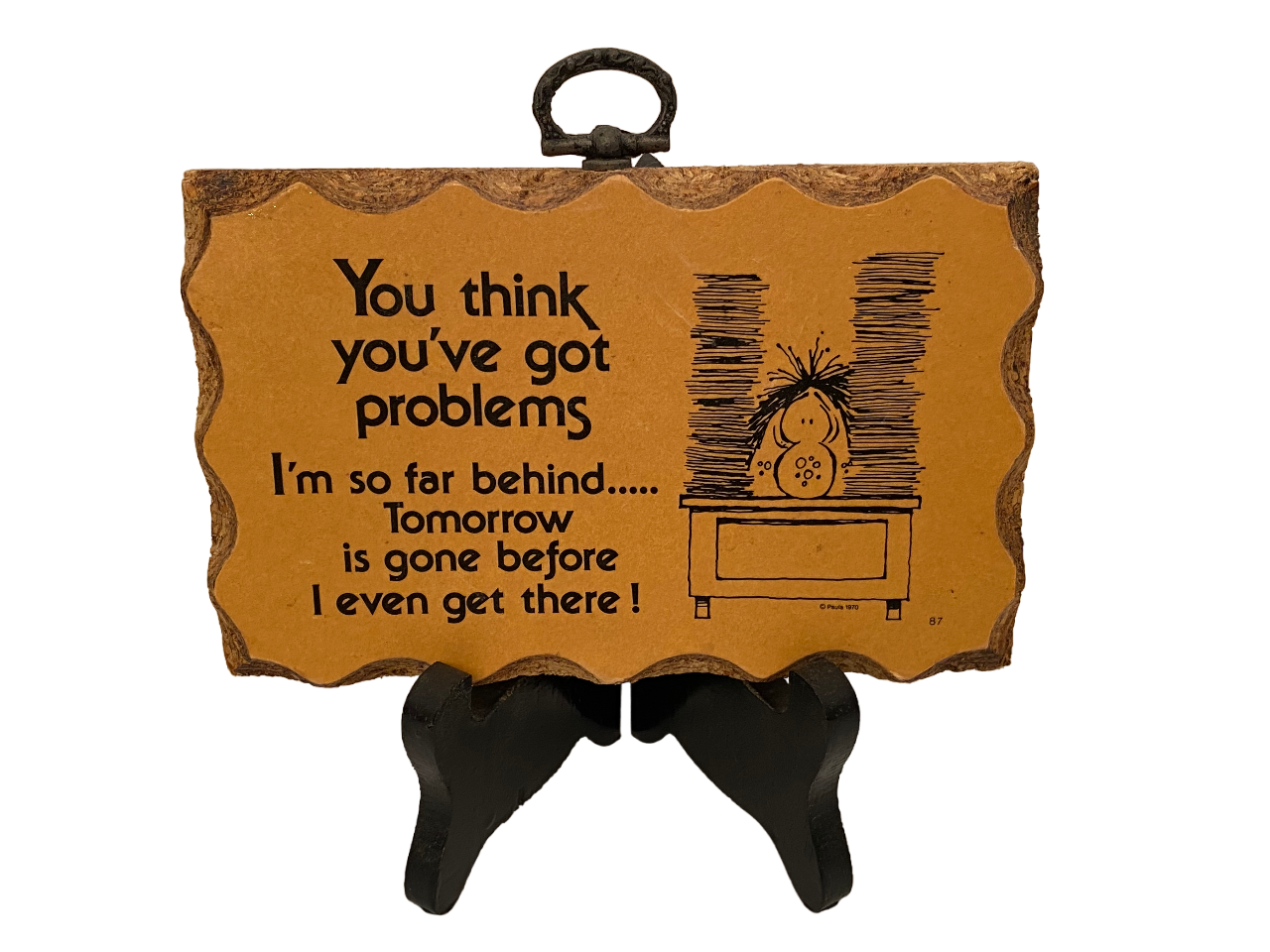 Paula's Wooden Mottos You Think You've Got Problems Wall Plaque Vintage ...